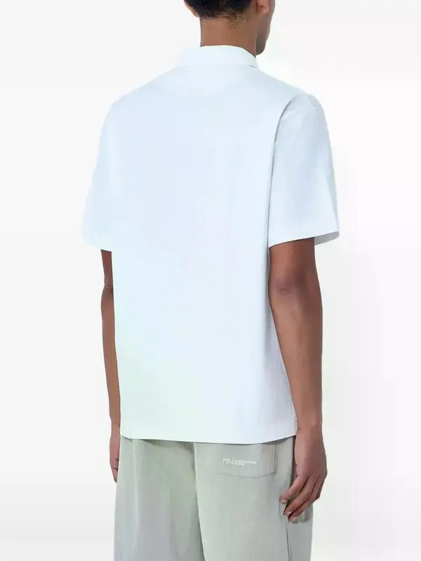 MOOS STUDIO Short-sleeved Cotton Polo Shirt