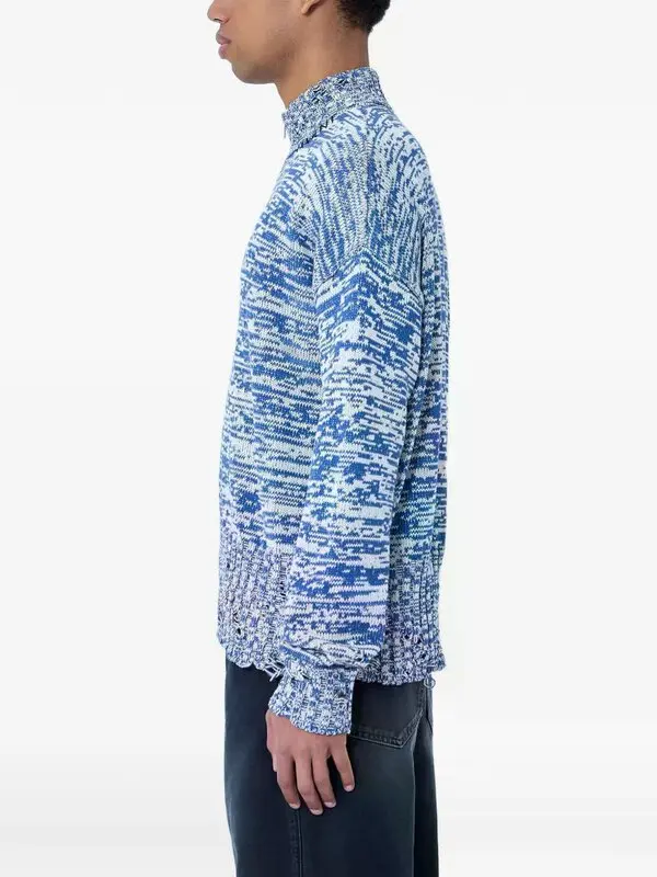 Marni Zip-up Mock-neck Cardigan