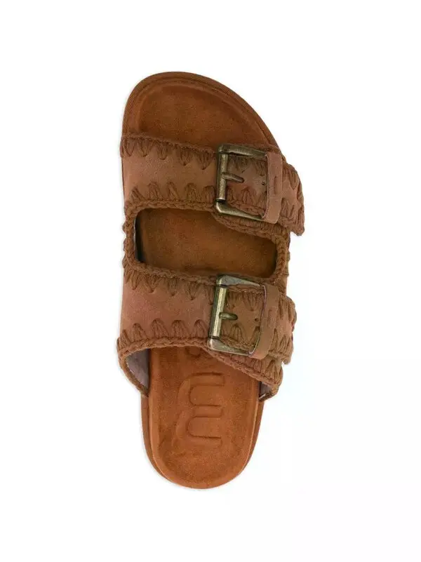 Mou Suede Sandals - Brown