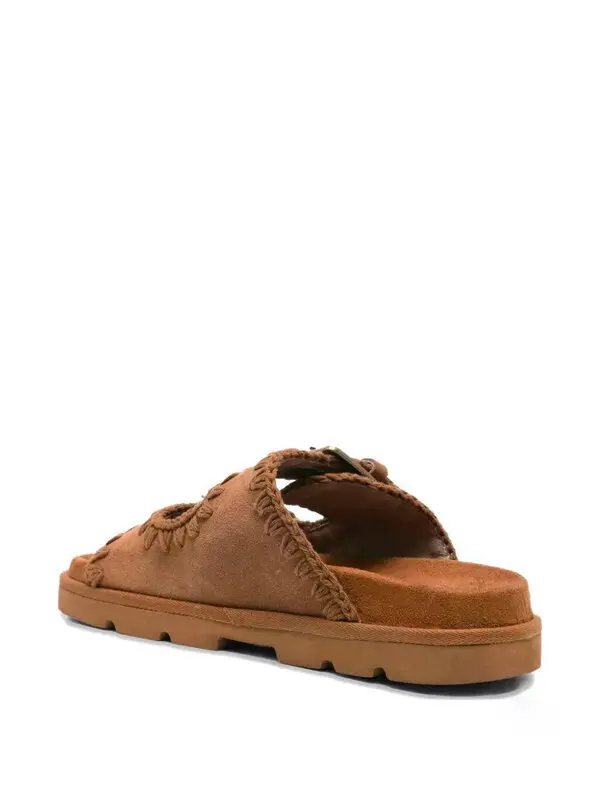 Mou Suede Sandals - Brown