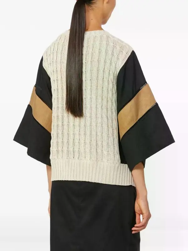 Max Mara Cable-knit Crew-neck Sweater