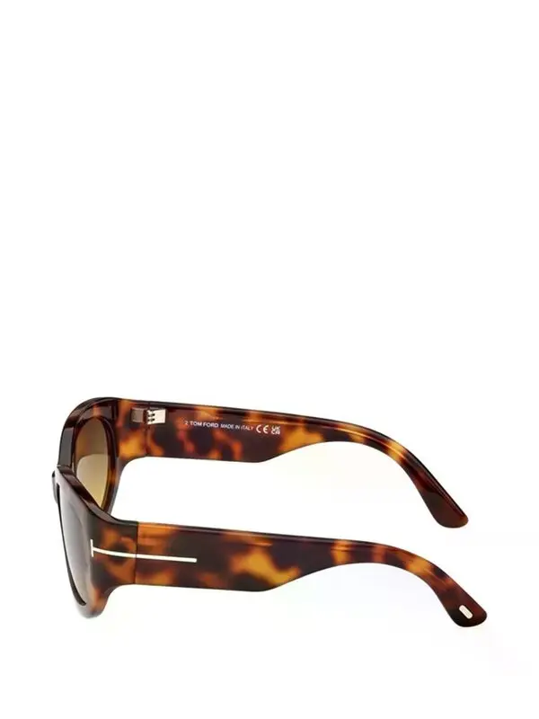 TOM FORD Oval-frame Sunglasses - Brown