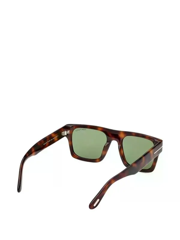 TOM FORD Cyrus Tortoiseshell Pattern Square Frame Sunglasses