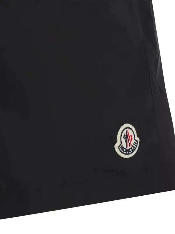 Moncler Two-tone Swim Shorts - Black