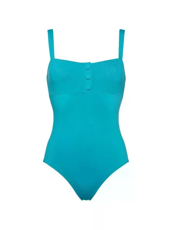 ERES Dahabiya Button-embellished Swimsuit - Blue