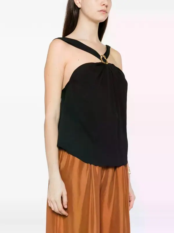 FORTE_FORTE Ring Detail Tank Top - Black