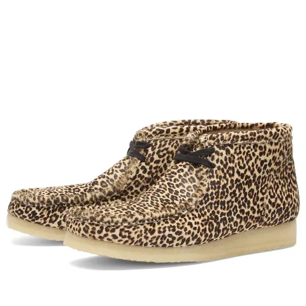 Clarks Wallabee Boot Leopard