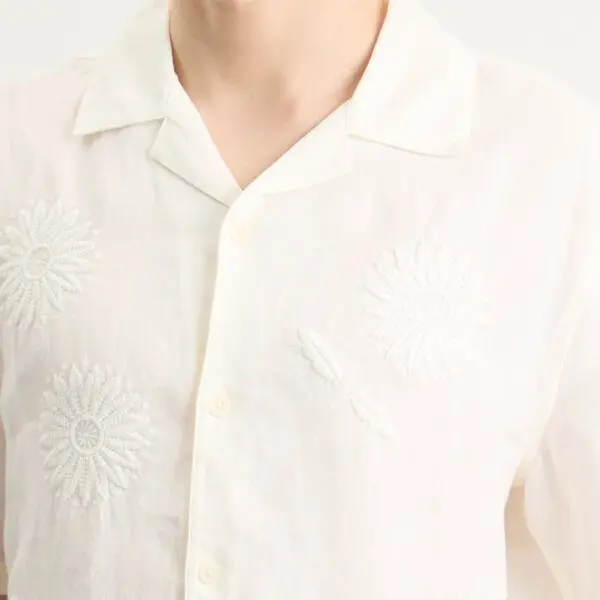 WAX LONDON Didcot Chunky Flower Vacation Shirt