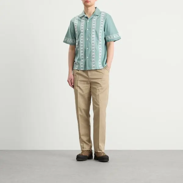 WAX LONDON Didcot Placement Border Vacation Shirt