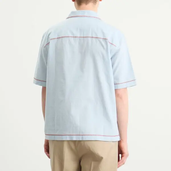 WAX LONDON Keats Dahlia Embroidery Vacation Shirt