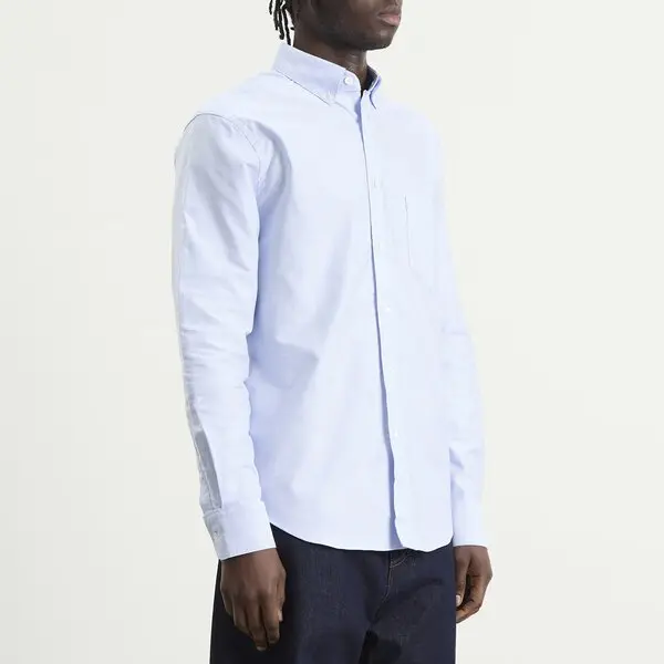 Portuguese Flannel Belavista Button Down Oxford Shirt - Light Blue