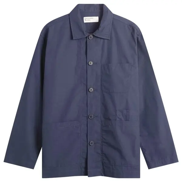 Universal Works Peached Poplin Bakers Overshirt