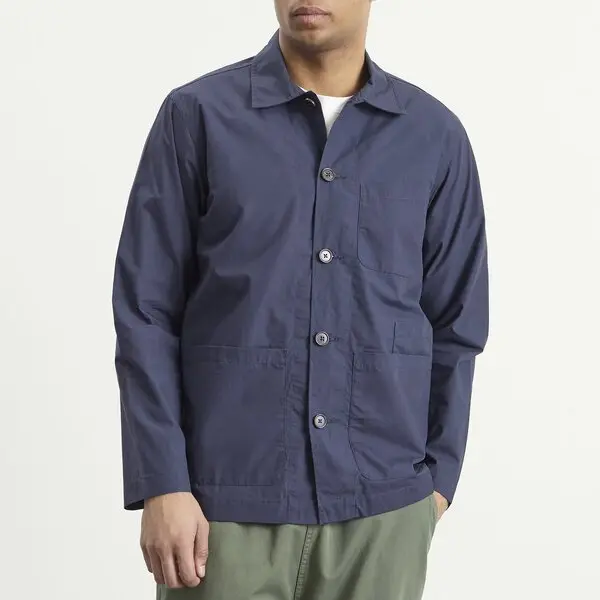 Universal Works Peached Poplin Bakers Overshirt
