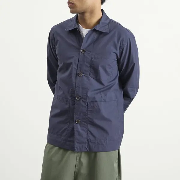 Universal Works Peached Poplin Bakers Overshirt
