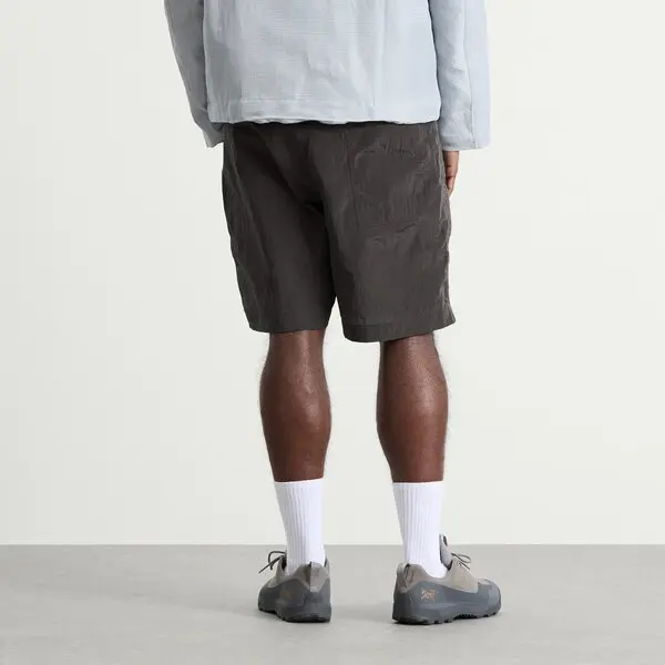 RANRA Stroller Shiny Nylon Shorts - Peat