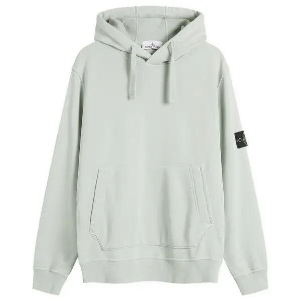 Stone Island Garment-dyed Hoodie - Sage
