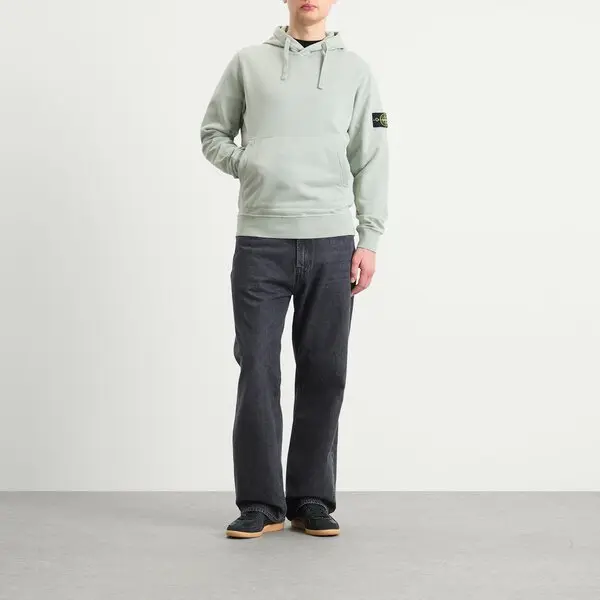 Stone Island Garment-dyed Hoodie - Sage