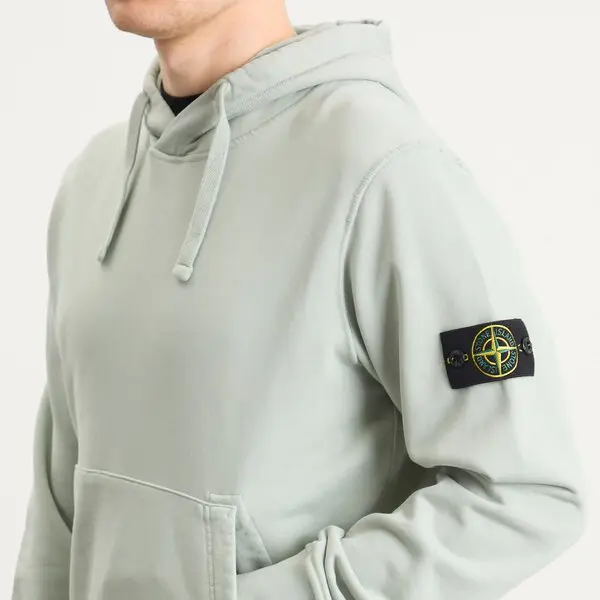 Stone Island Garment-dyed Hoodie - Sage