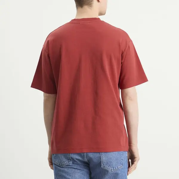 Drole De Monsieur The Classic Slogan T-shirt - Dark Red