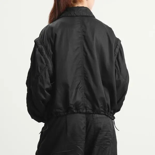 You Must Create Heath Bomber Satin Jacket