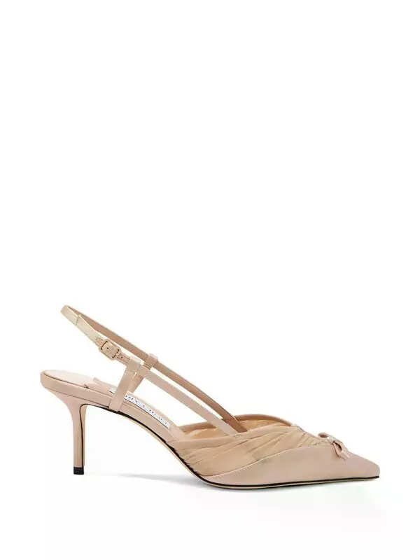 JIMMY CHOO 65mm Afia Heeled Pumps - Neutrals