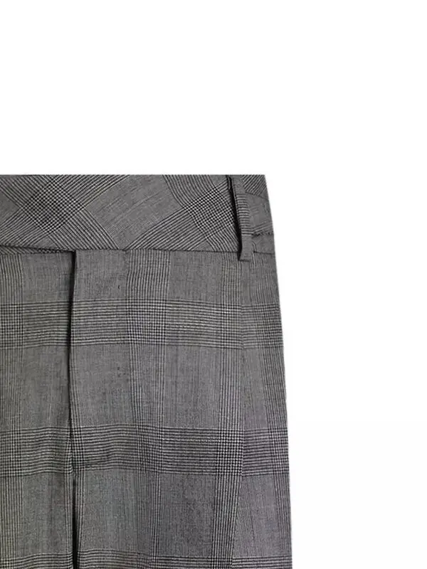 Dolce & Gabbana Glen Plaid Virgin Wool Trousers
