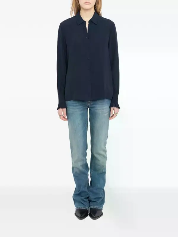 Zadig&Voltaire Thely Long-sleeved Shirt With Ruffled Cuffs