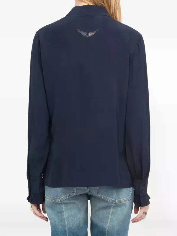 Zadig&Voltaire Thely Long-sleeved Shirt With Ruffled Cuffs