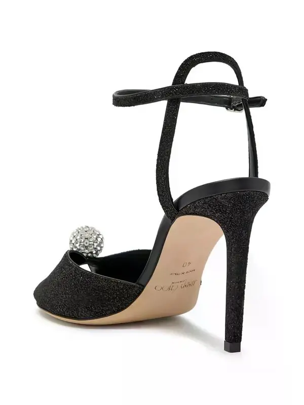 JIMMY CHOO Sacora Crystal-embellished Open Toe Sandals