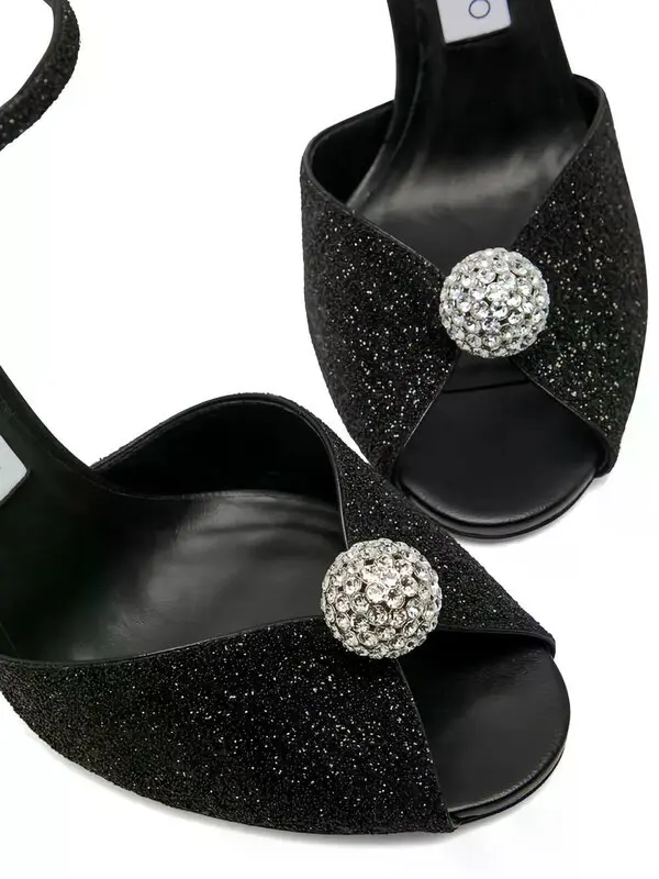 JIMMY CHOO Sacora Crystal-embellished Open Toe Sandals