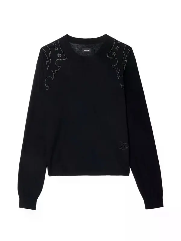 Zadig&Voltaire Swapy Cashmere Sweater With Embellished Detailing
