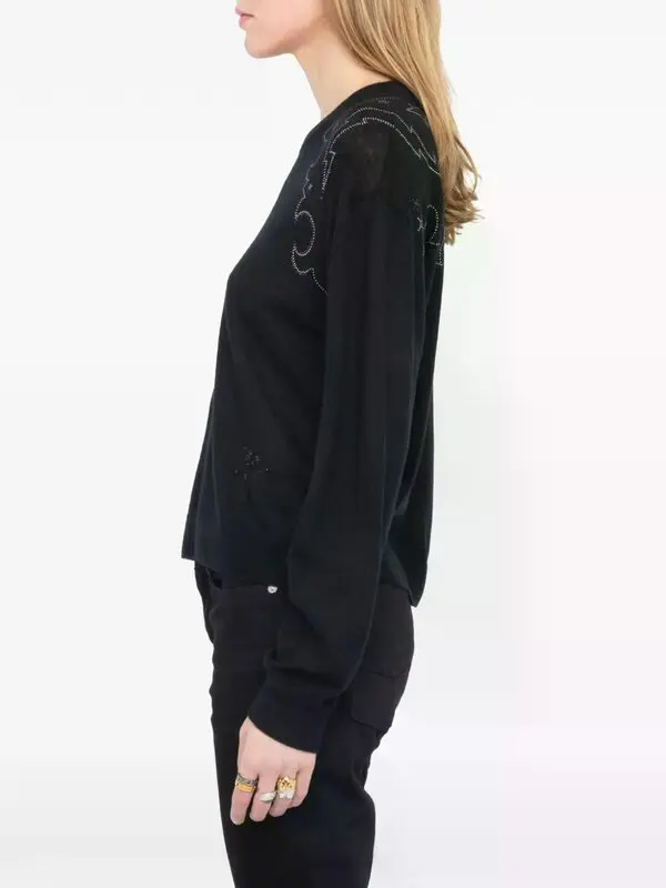 Zadig&Voltaire Swapy Cashmere Sweater With Embellished Detailing