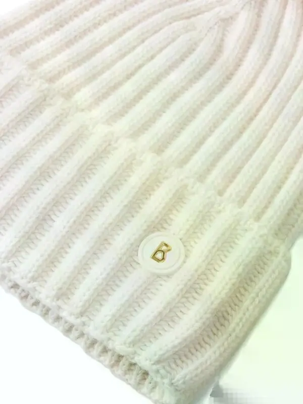Bogner Ribbed Pompom Beanie Hat - Neutrals