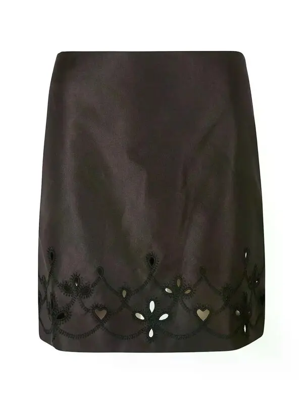 Chloé Cut-out Skirt - Black