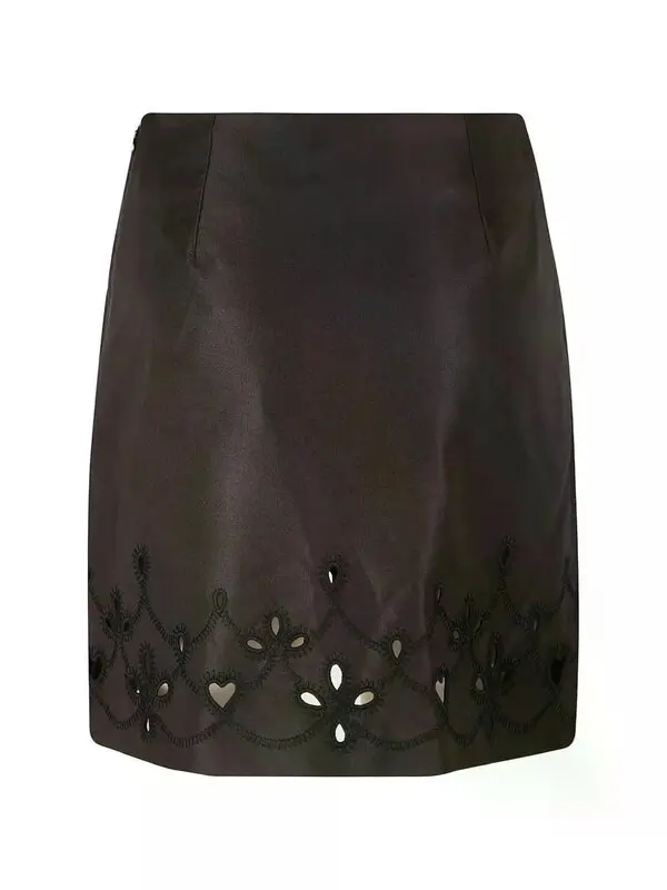 Chloé Cut-out Skirt - Black