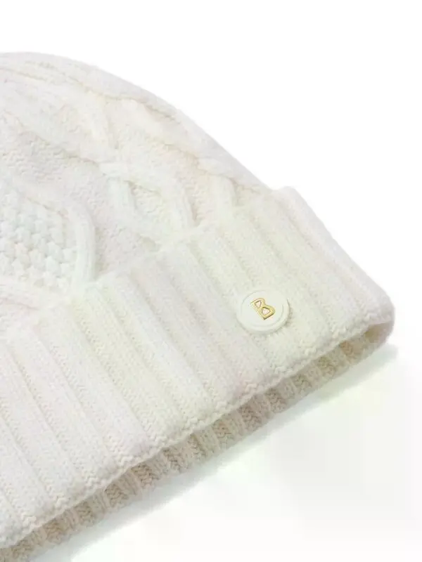 Bogner Jamila Cable-knit Beanie - White