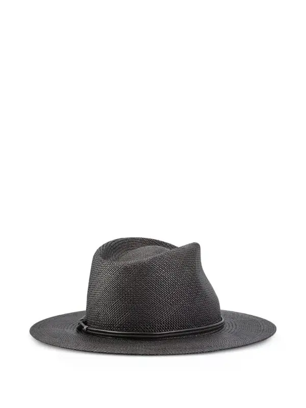 Brunello Cucinelli Straw Fedora With Cord Detail