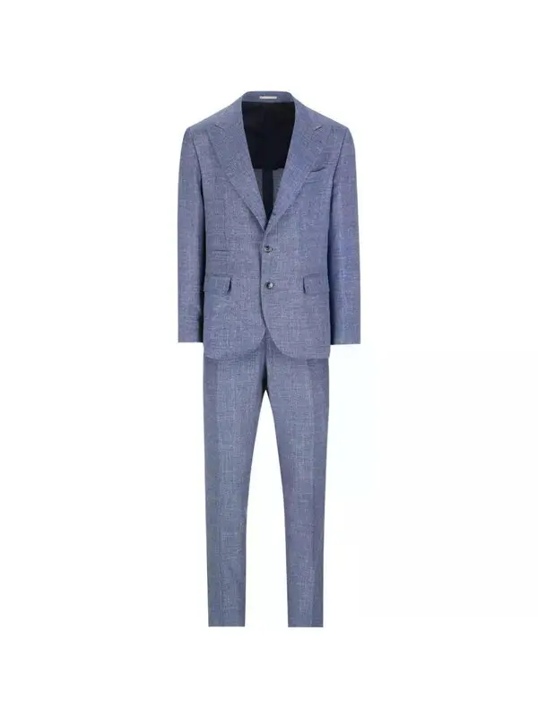 Brunello Cucinelli Single-breasted Suit - Blue