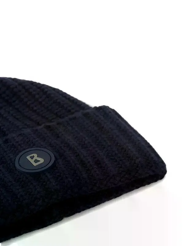 Bogner Kilian Logo-patch Beanie - Blue