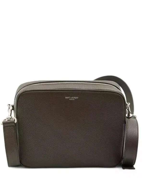 Saint Laurent Small Camera Hammered-leather Messenger Bag