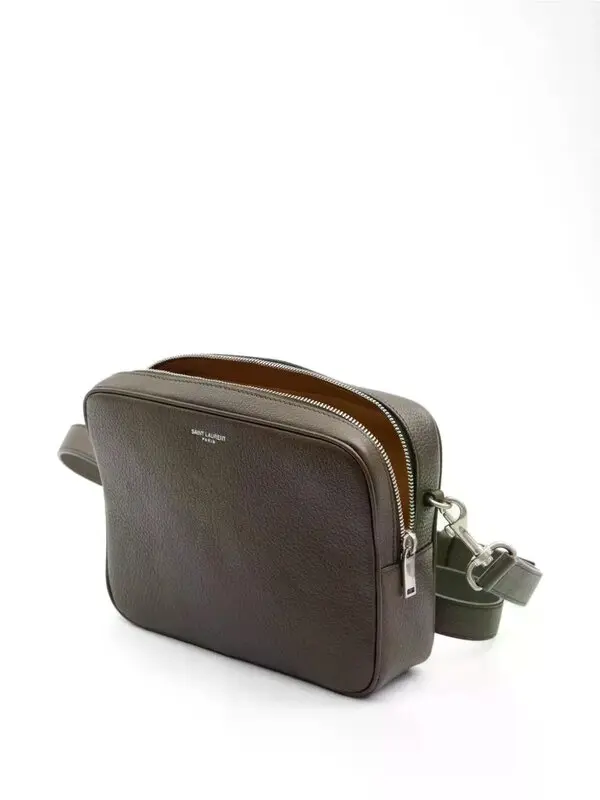 Saint Laurent Small Camera Hammered-leather Messenger Bag