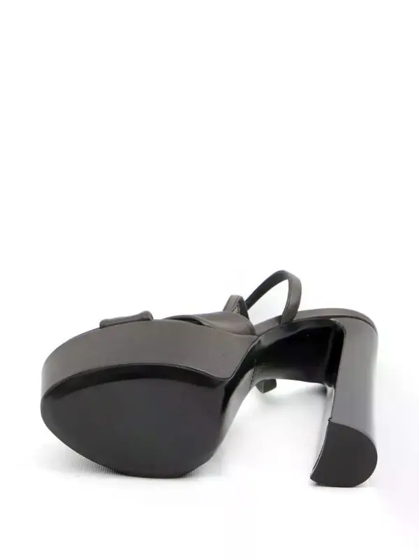 Saint Laurent Franciane Platform Sandals - Brown