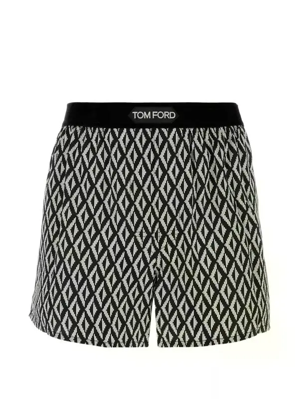 TOM FORD Printed Loungewear - Black