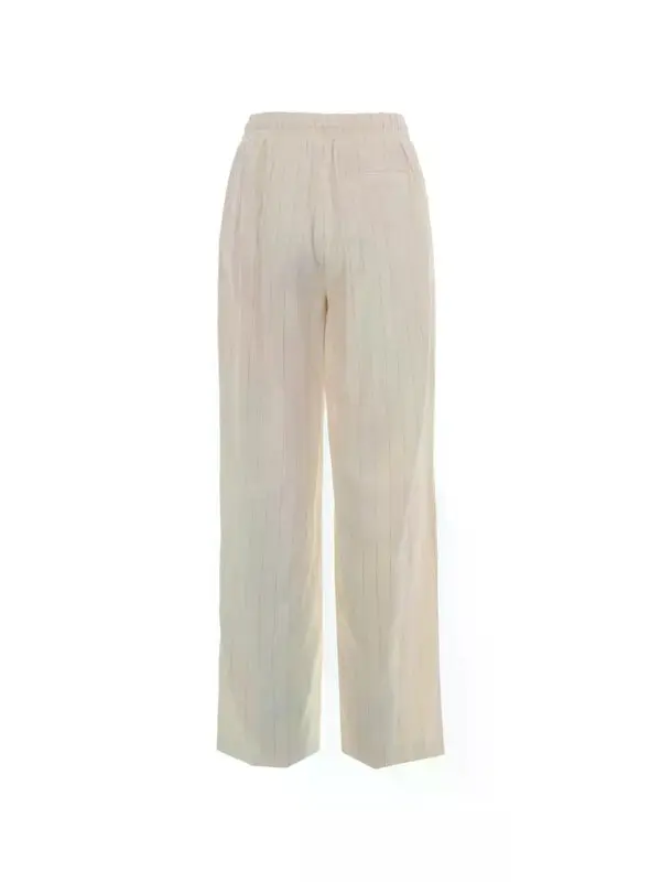 Liu Jo Striped Drawstring Trousers - Neutrals