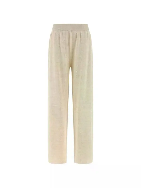 Fabiana Filippi Lamé-thread Trousers - Neutrals
