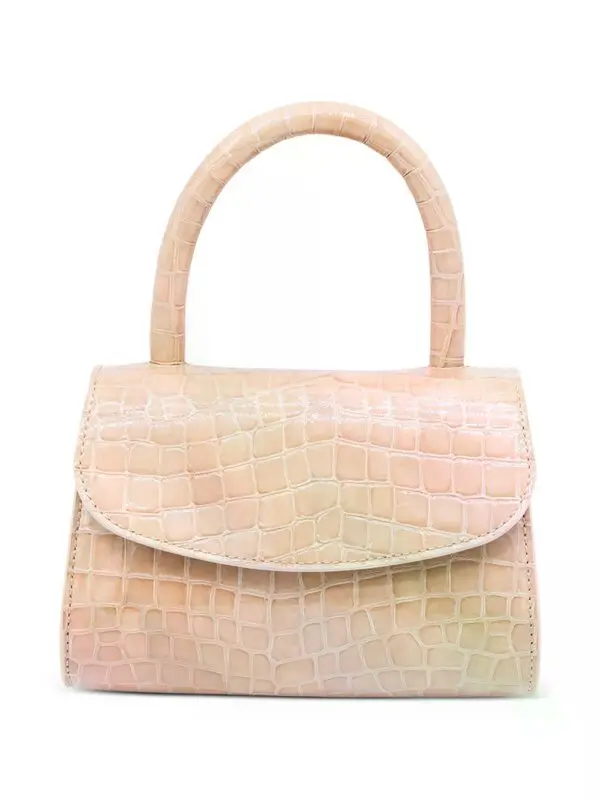 By Far Mini 2.0 Crocodile-effect Tote Bag