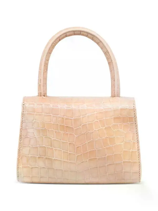 By Far Mini 2.0 Crocodile-effect Tote Bag