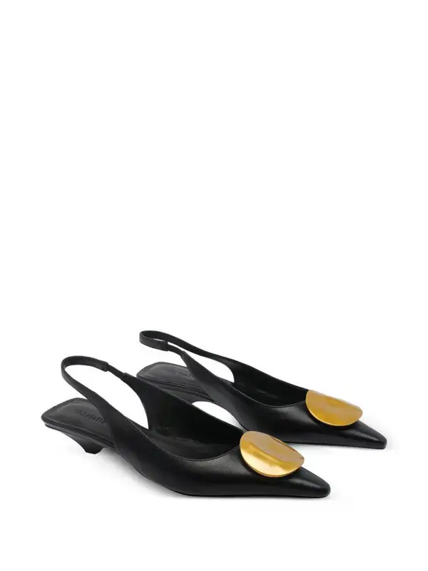 VIC MATIE Baron Slingback Pumps - Black