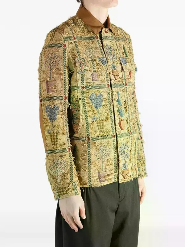 Junya Watanabe Fringed Print Jacket