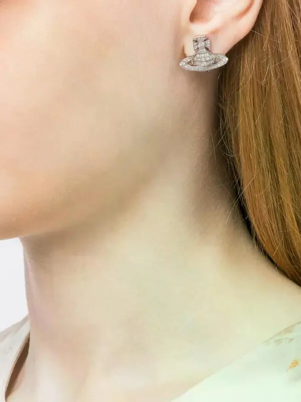 VIVIENNE WESTWOOD Orb Crystal Stud Earrings